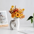 Silver Modern Art Unique Cross Ceramic Vases Set of 2, Perfect for Room ...