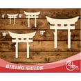 Unfinished Wood Shinto Symbol Shape | DIY Craft Cutout | up to 46" DIY ...