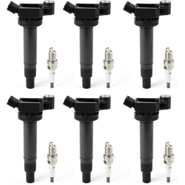 POLARPRA 6PCS UF-569 Ignition Coils Pack & 41-109 Iridium Spark Plugs Compatible with Chevy ...