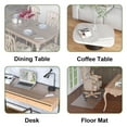 Homease Clear Table Cover Protector Frosted, 1.5mm Thick Desk Top Pad ...