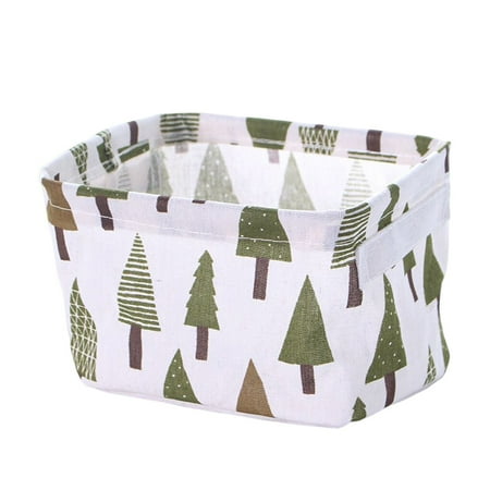 kurtrusly Cotton Blend Linen Collapsible Storage Bin Basket Totes ...