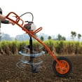 63CC 3HP Post Hole Digger Gas Powered Earth Auger Borer Wheelbarrow ...