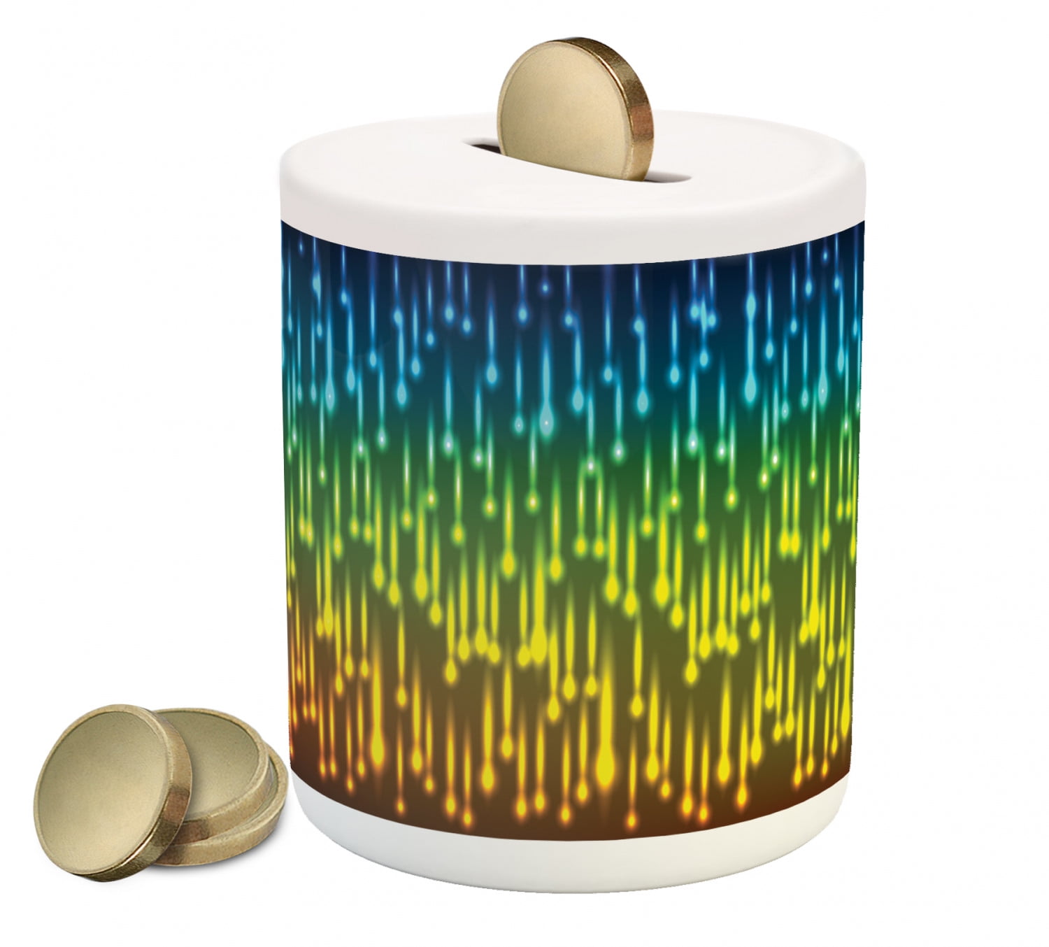 Colorful Piggy Bank, Galaxy Universe Outer Space Inspired Technical ...