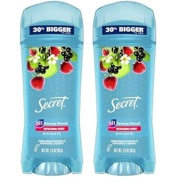 Desodorante Secret Fresh Clear Gel, protección de 48 horas, 100 ml, x2 | Bodega Aurrera en línea