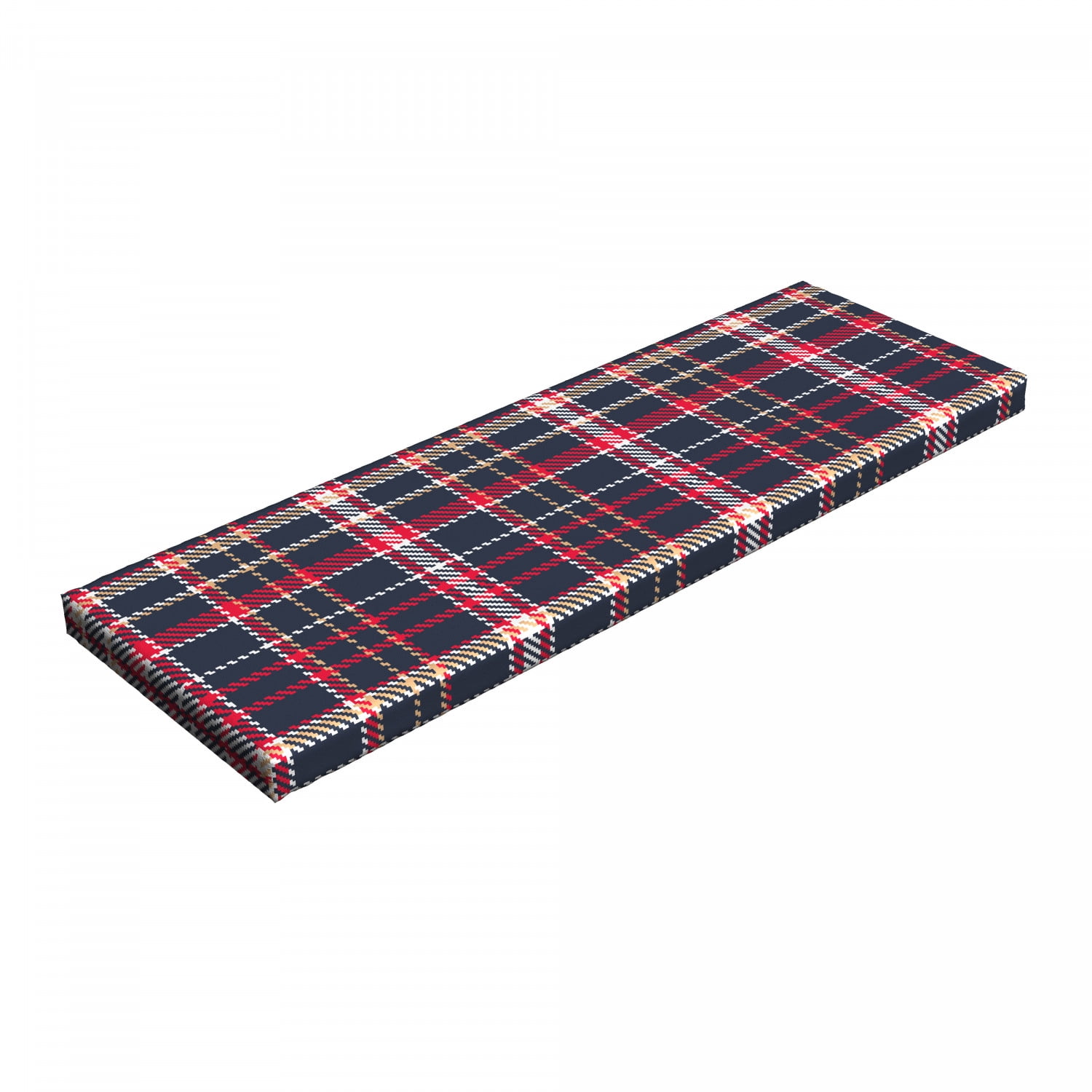 Plaid Bench Pad, Classical Pattern Traditional Origins Irish Country ...