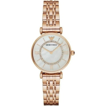 Emporio Armani AR5920 Women's Sport Watch, White & Rose Gold, 39mm ...