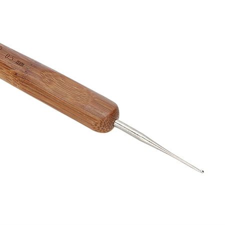 Dreadlock Crochet Hook Set Braid Hair Braiding Tools Bamboo Handle DIY ...