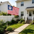 250 Years USA Anniversary Outside Flag, Embroidered Star Heavy-Duty ...