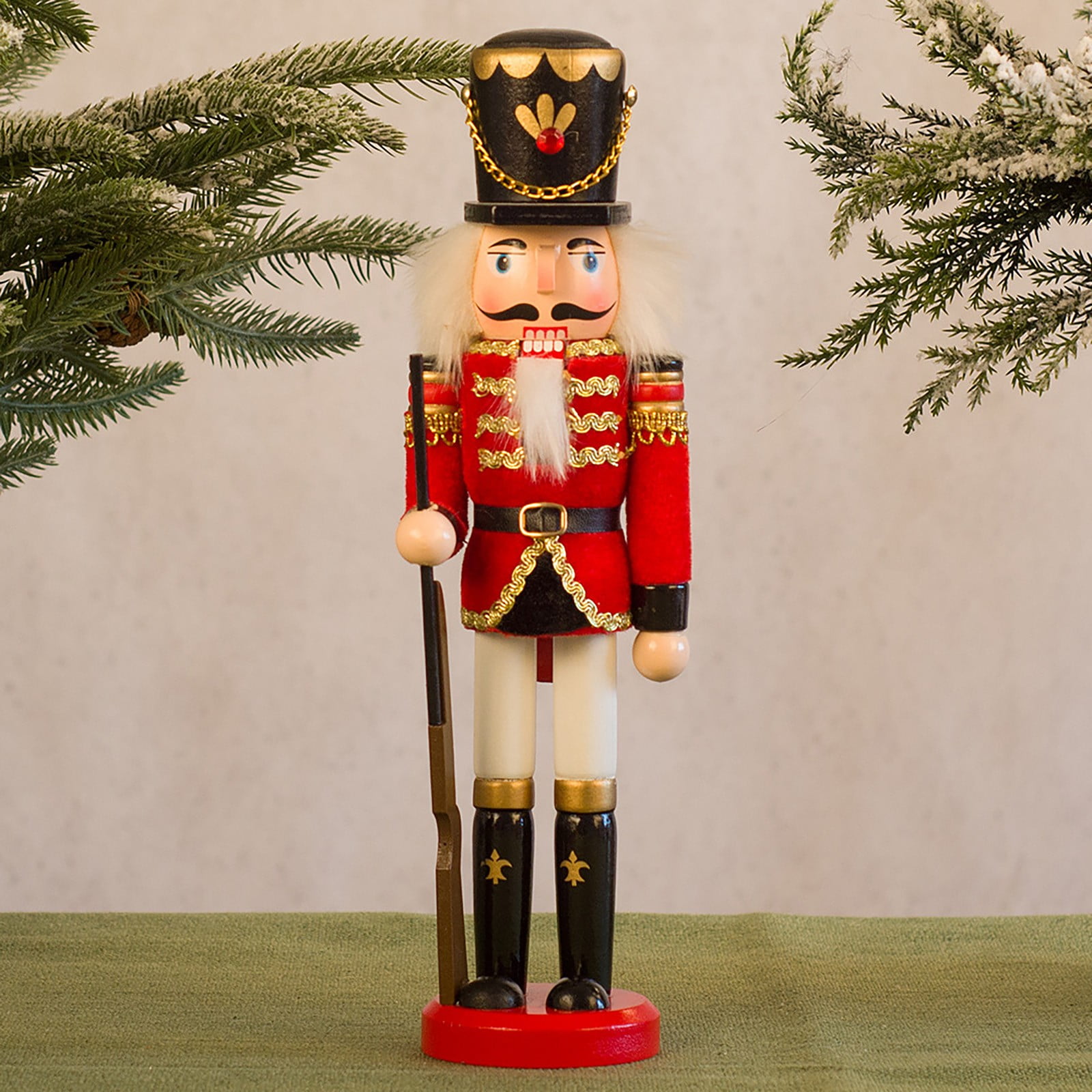 Christmas Nutcracker Figures 12 Inch Wooden Nutcracker King with ...