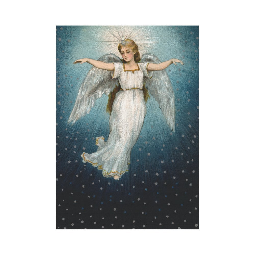 MYPOP Vintage Christmas Angel Flying Garden Flag Outdoor Banner 28 x 40 ...