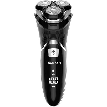 Electric Razor for Men,Rechargeable 3D Rotary Mens Electric Shaver Wet ...