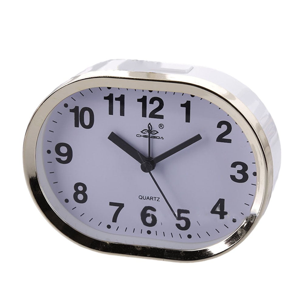 Creative square alarm clock Student circular bedside clock alarm clock ...