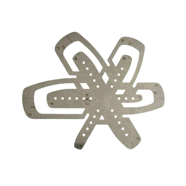 Belt Strap Head End Ruler Steel Durable Punch Spacing Tool DIY Crafts ...