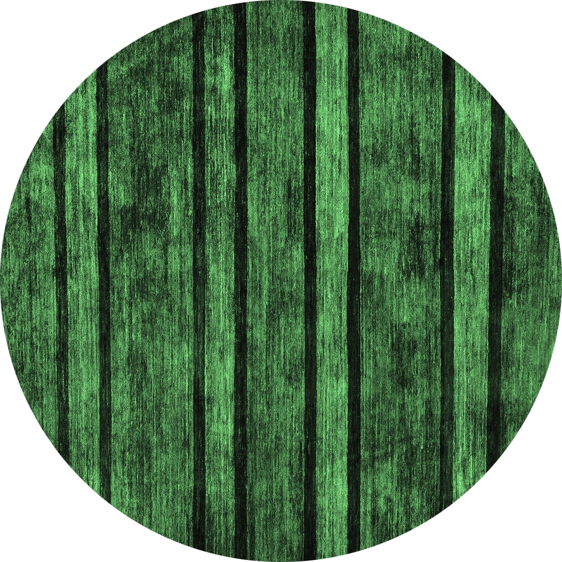 Ahgly Company Indoor Round Abstract Emerald Green Modern Area Rugs, 5 ...