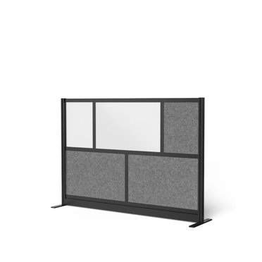 Luxor Freestanding Modular Room Divider Wall System with Built-in Cable ...