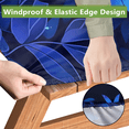 ADECORIVY Butterfly Flower Blue Picnic Table Cover with Bench Covers ...