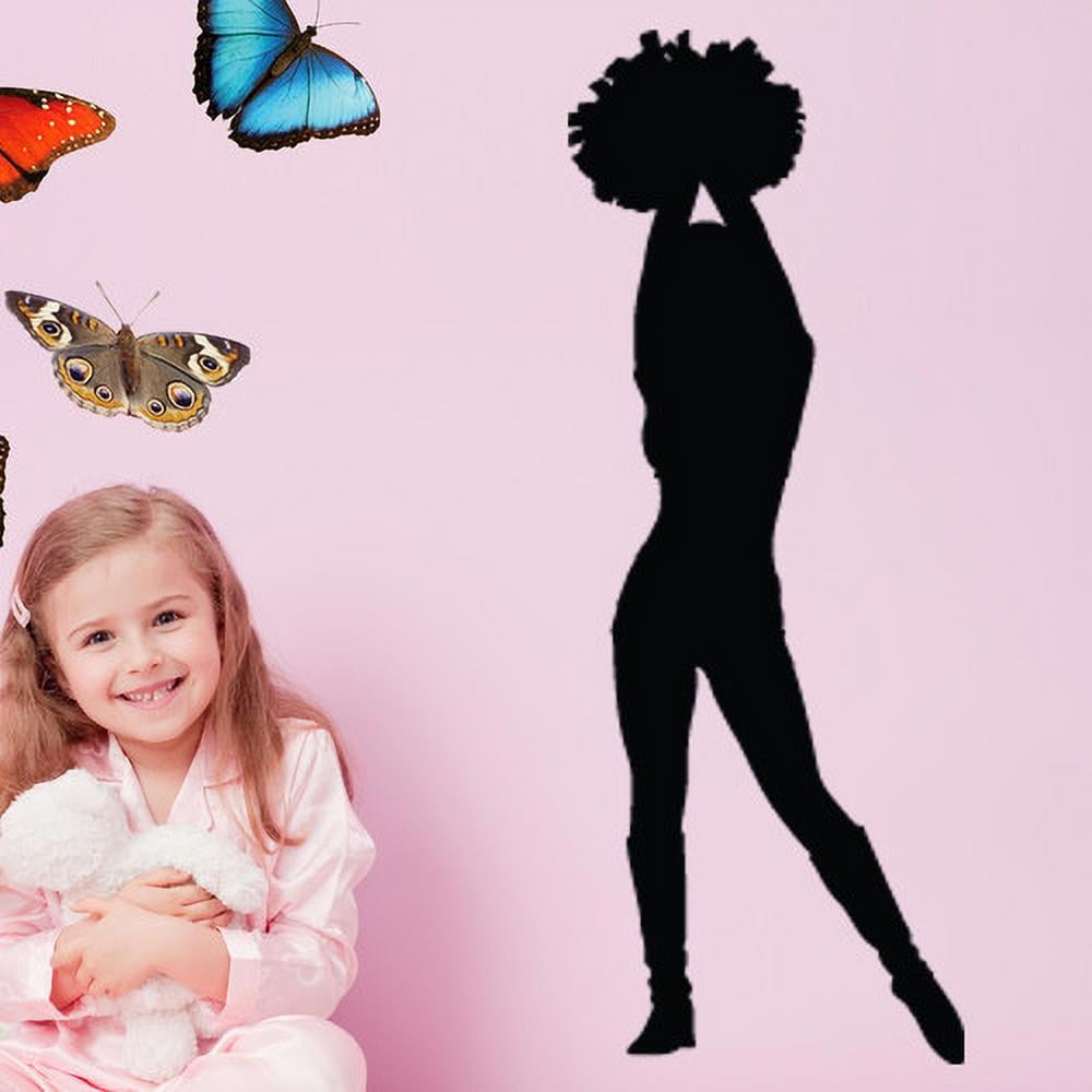 Wallhogs Cheerleader I Silhouette Cutout Wall Decal - Walmart.com