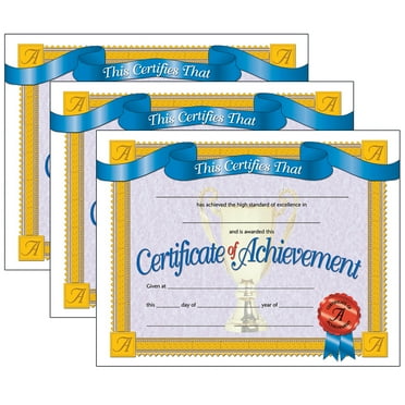 Hayes Achievement Certificate, 11 x 8-1/2 inches, Paper, Pack of 30 ...