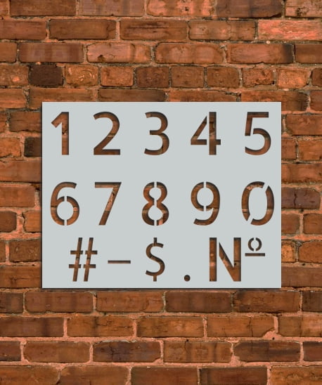 Numbers Kit Stencil - Walmart.com