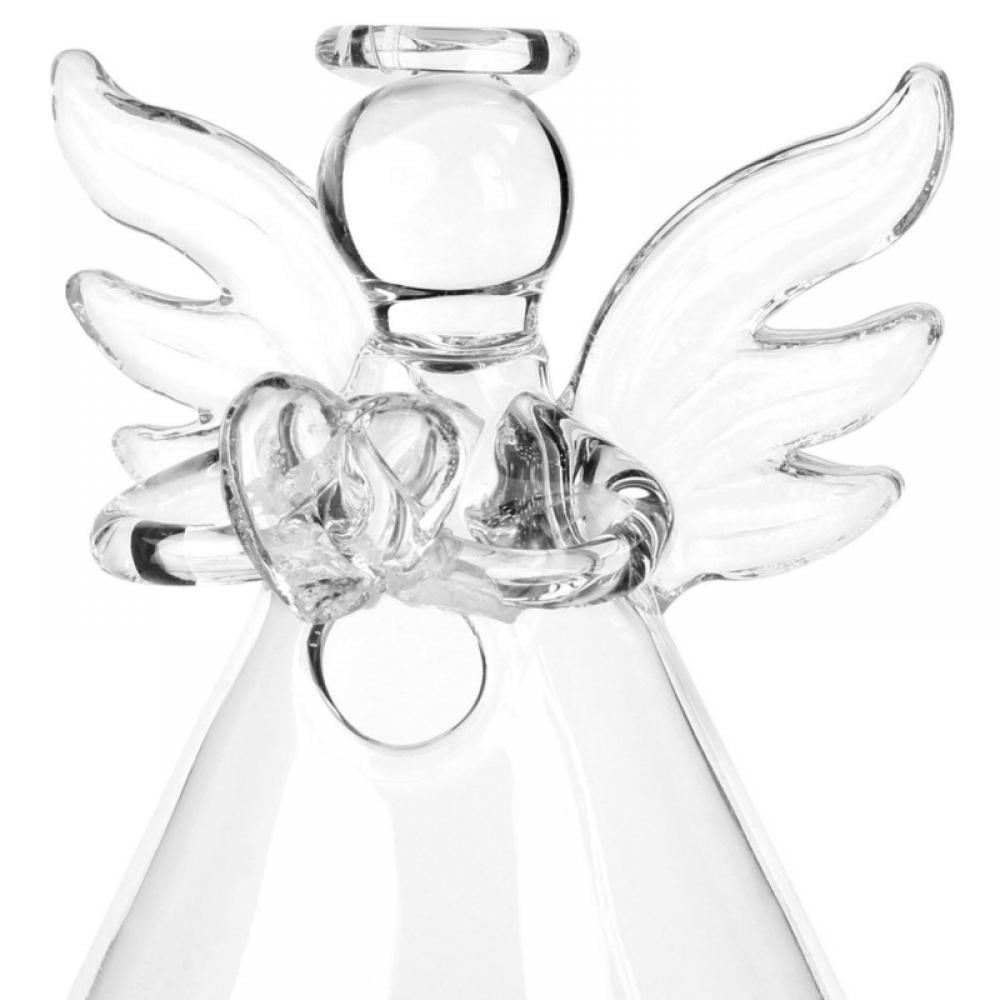 Angel Glass Bottles Clear Hydroponic Container Flower Vase Office ...