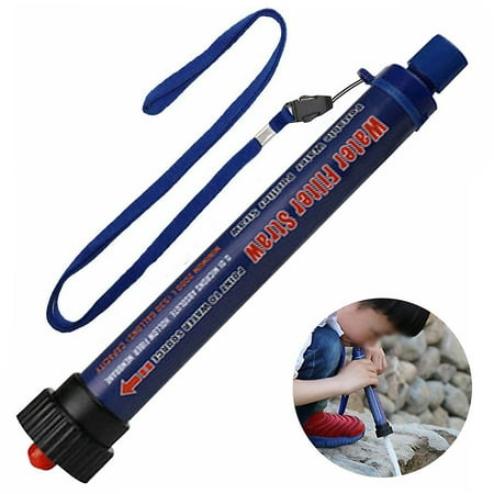 Personal Water Filter Straw, 0.1 Micron 4-Stage Water Purifier Survival ...