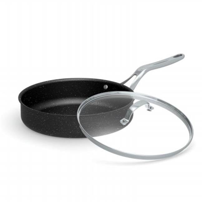 Starfrit The Rock 11" Deep Fry Pan with Glass Lid - Walmart.com
