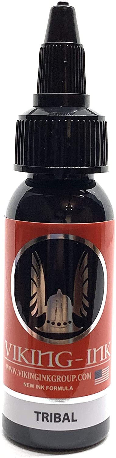 Viking Ink Professional Tattoo Inks Color Black Tribal 1oz (30ml ...