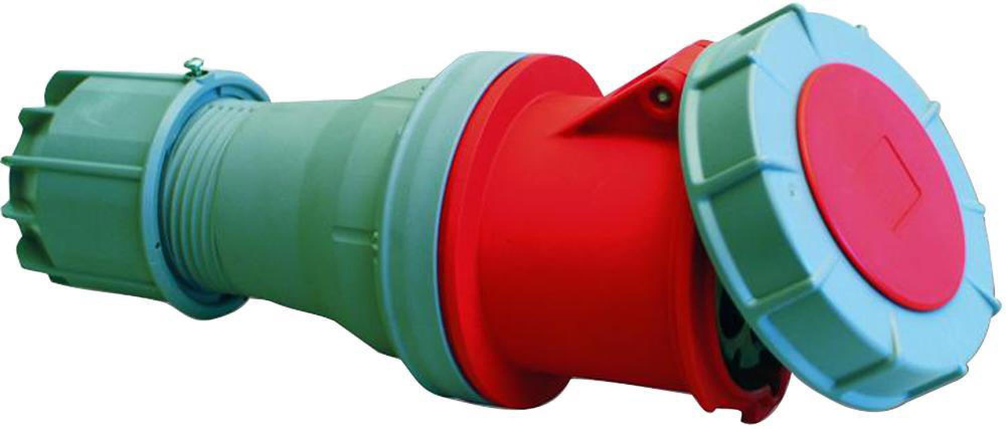 PCE - 63A, 400V, Cable Mount CEE Plug, 3P+N+E, Red, IP67 - Walmart.com