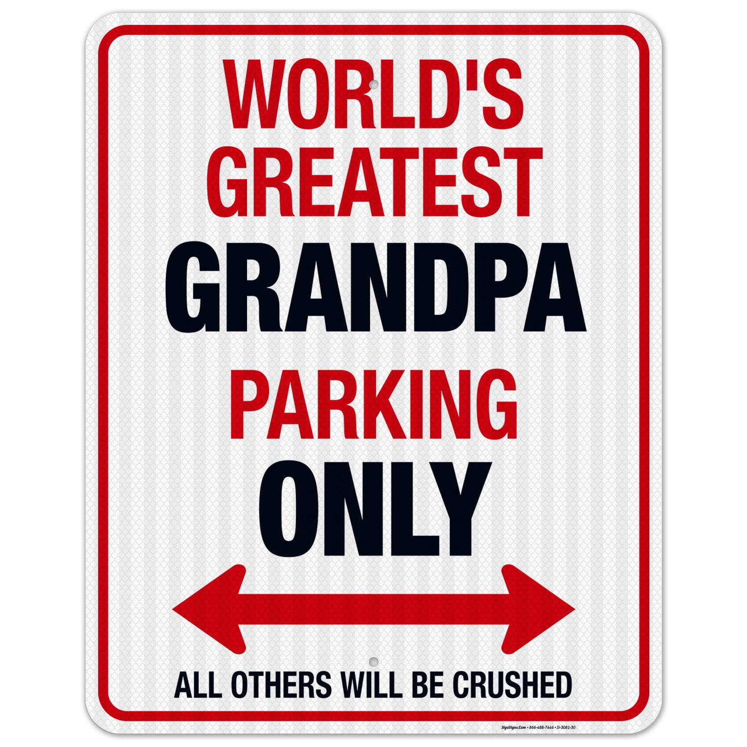 Funny Parking Sign, World'S Greatest Grandpa Parking Only Sign, 24x30 ...