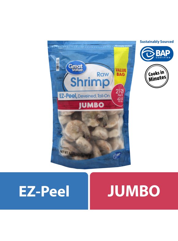 Raw Shrimp in Seafood Meal Options - Walmart.com