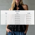 Jerdar Women's Ruffle Trim Deep V Halter Top Y2k Going Out Sleeveless ...