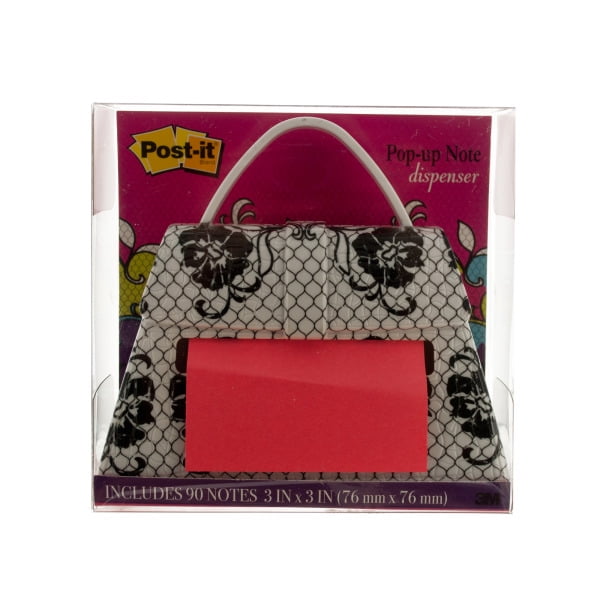Purse-shaped Post-it Note Pop-up Dispenser (Available in a pack of 2 ...