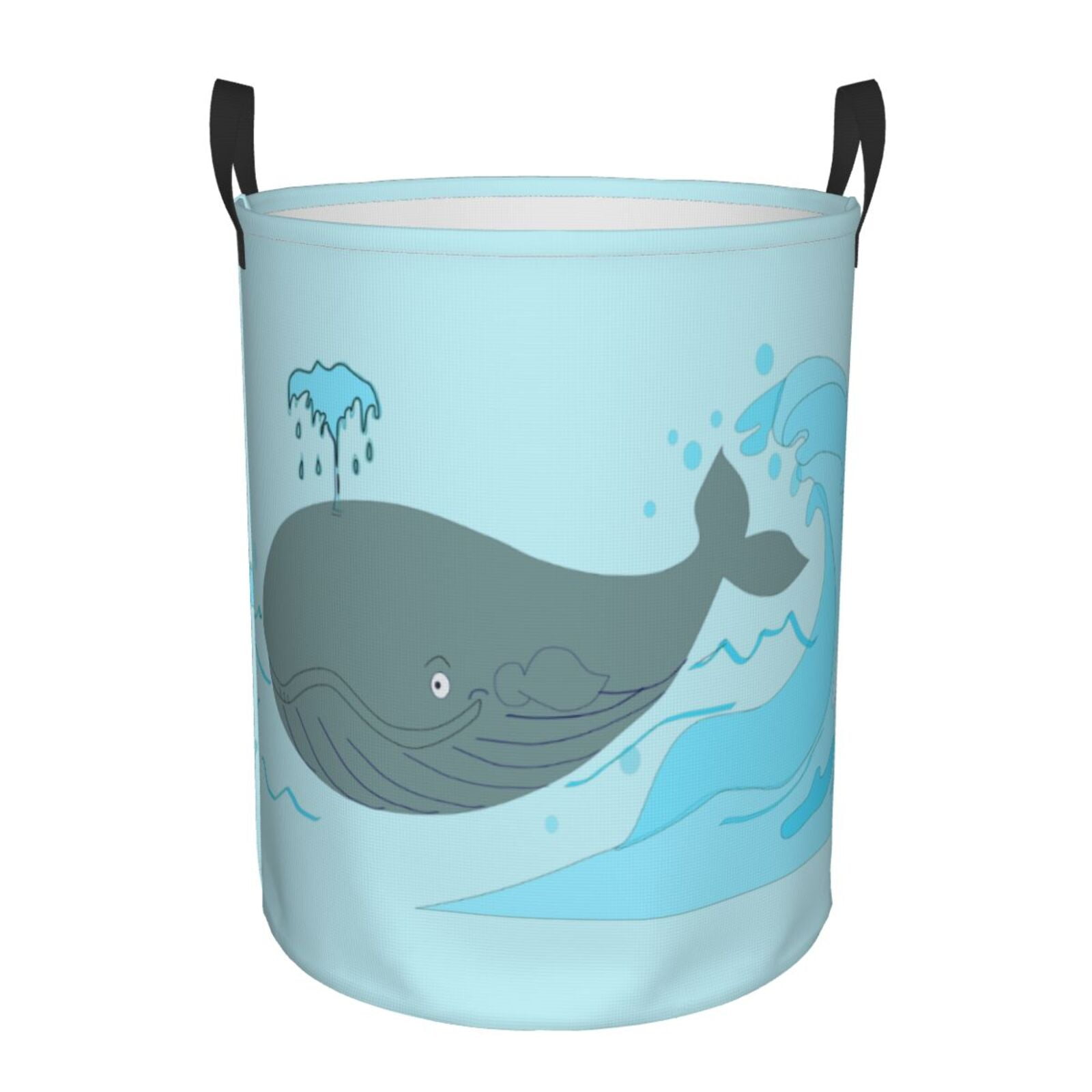 ZNDUO Laundry Basket, Round Laundry Storage Basket, Waterproof Laundry ...