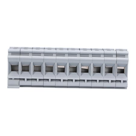 LYUMO Wire Connection Terminal Block,50pcs DIN Rail Terminal Blocks Kit Professional Copper ...