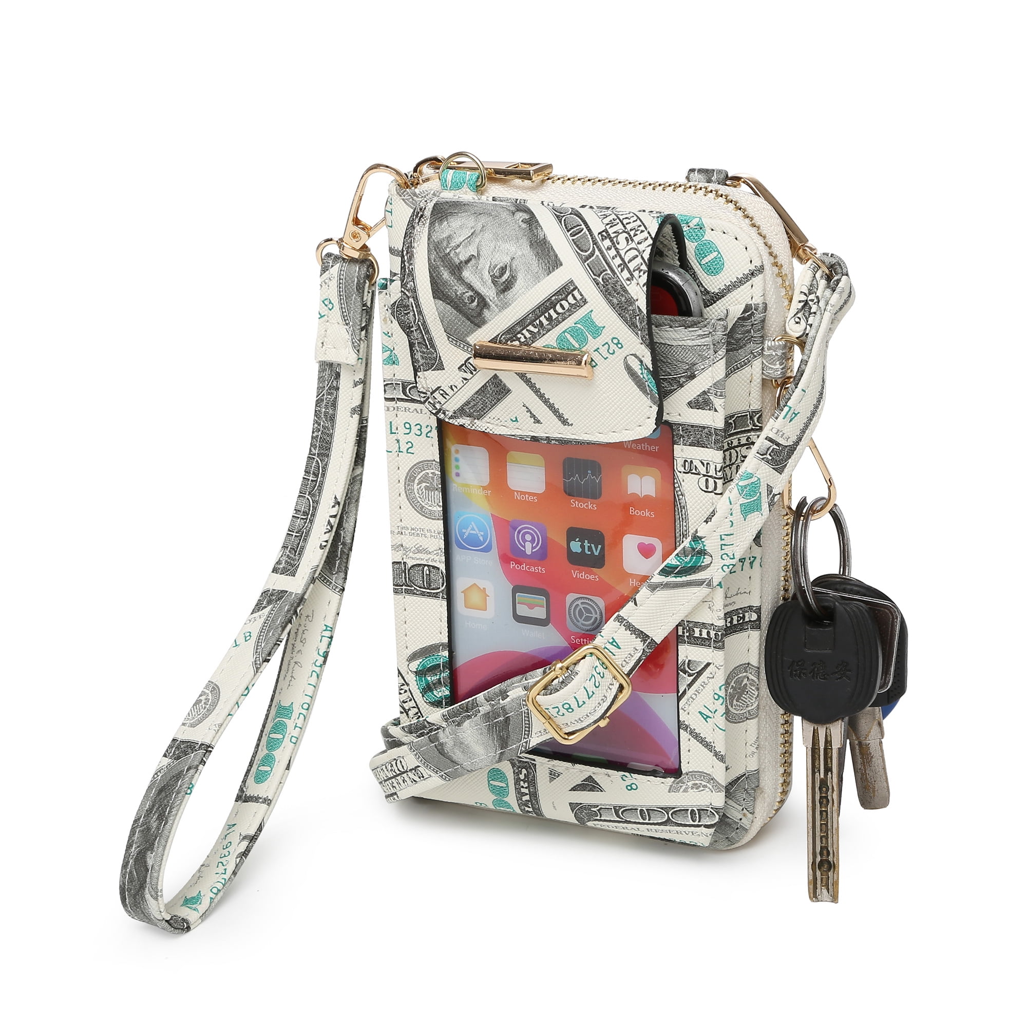 XB Womens Touch Screen Crossbody Wallets Cell Phone Purse Wrist Clutch ...