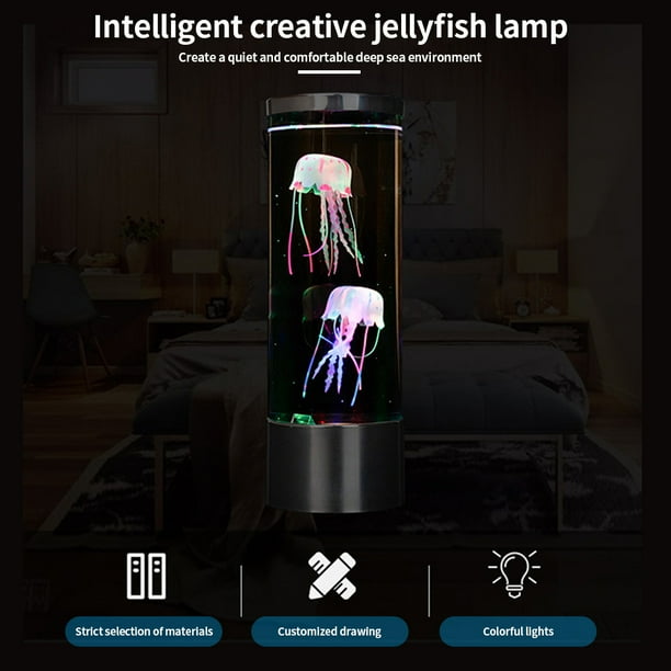 Aquarium Jellyfish Light Fishtank Decorative Colorful LED Jellyfish ...