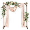Efavormart 7FT Wooden Wedding Arch, Rustic Square Backdrop Stand for ...