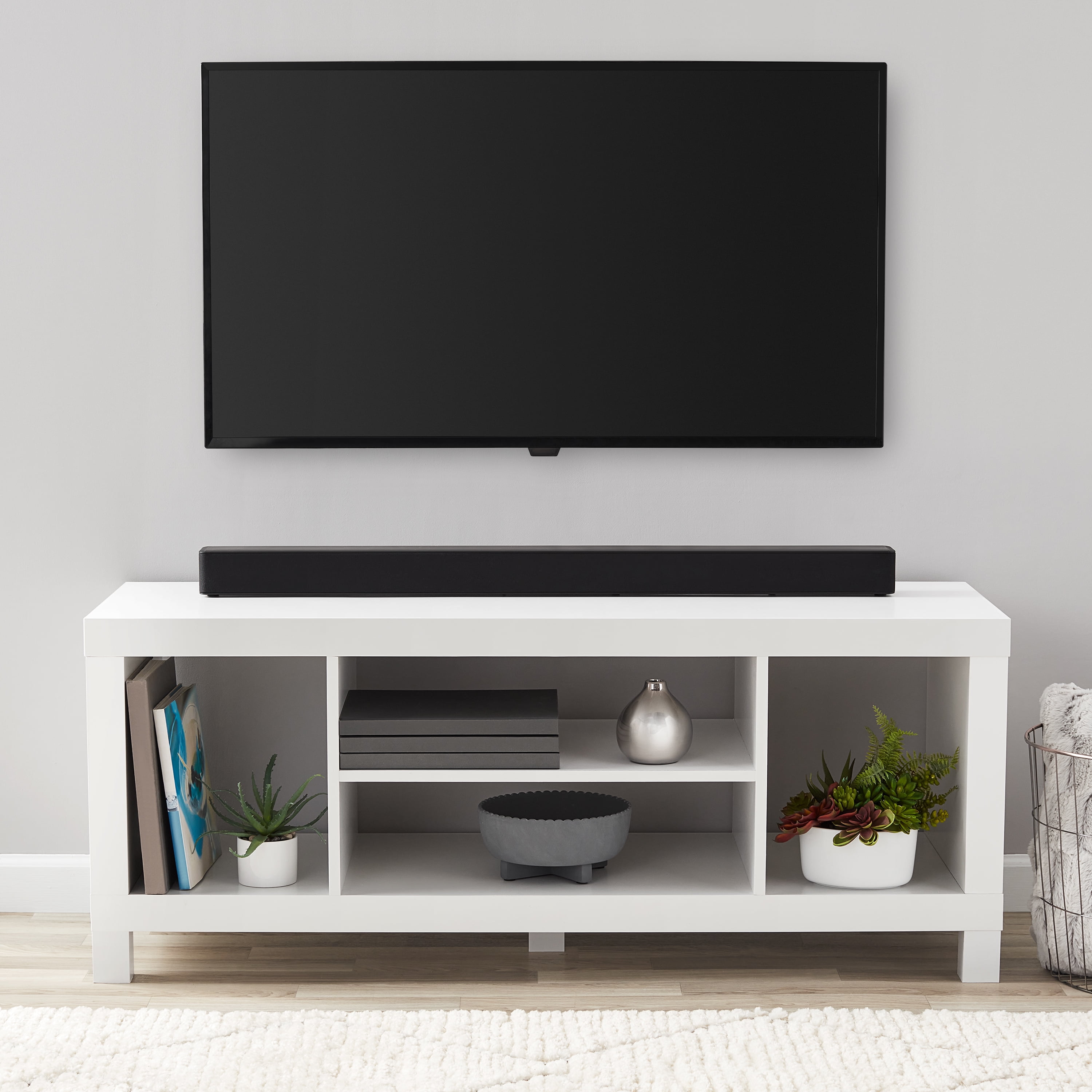 Mainstays TV Stand for TVs up to 42", White - Walmart.com