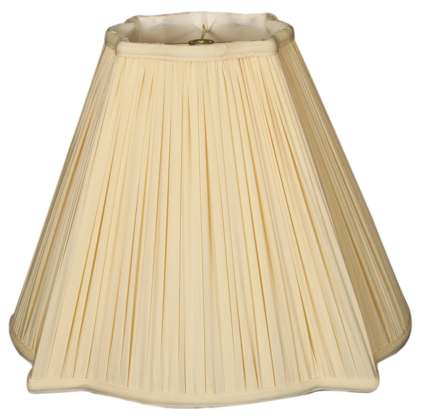 Royal Designs 16" Fancy Square Gather Pleat Lamp Shade Eggshell ...