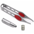 Stainless Steel Precision Tweezers w/ Advanced Illuminating LED Light ...