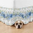 Blue Flower Bed Skirt Bed Skirts Queen Size 16 Inch Drop, Summer ...