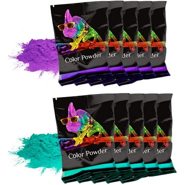 Gender Reveal Holi Color Powder - 2 pack 5lb - Blue - Safe, Non-Toxic ...