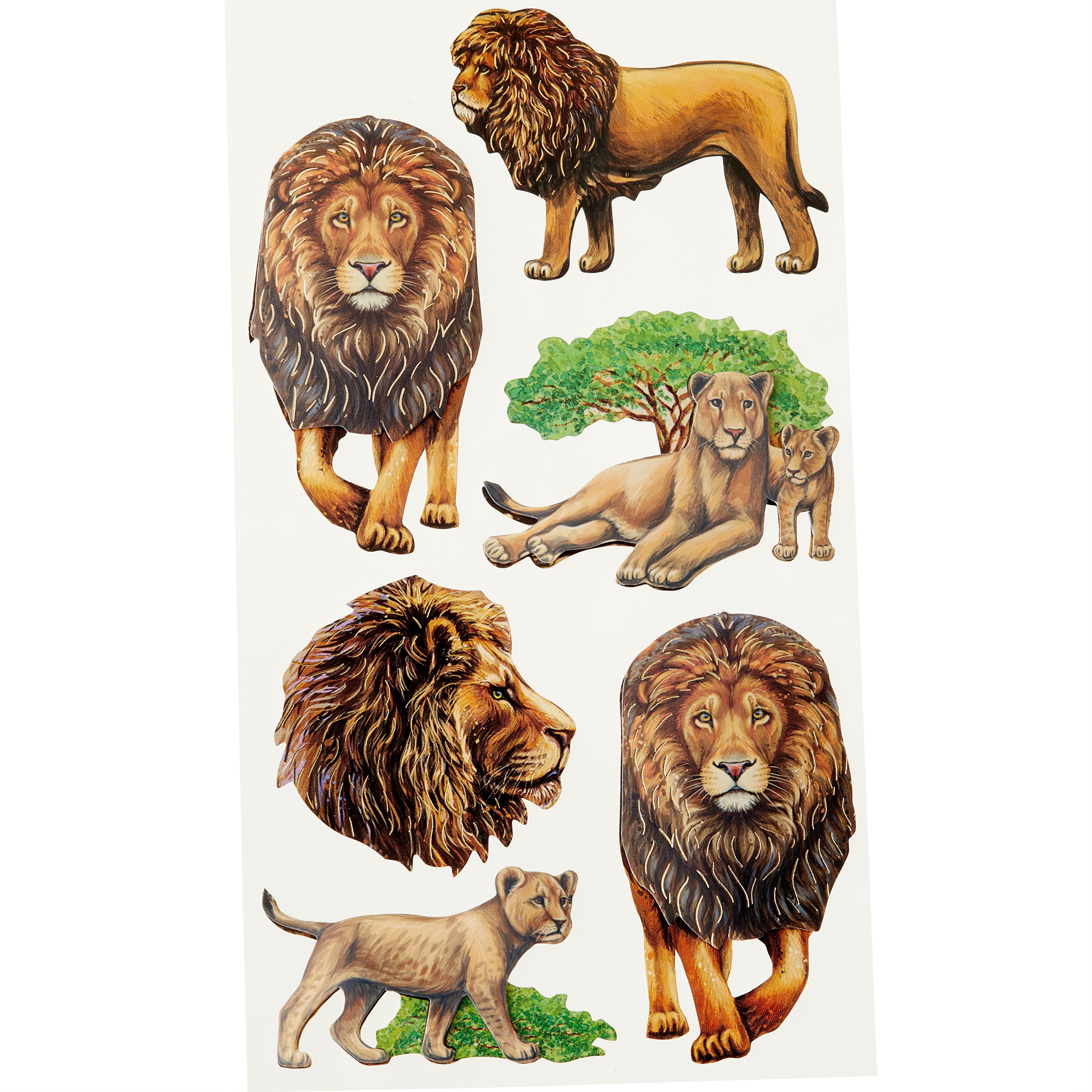 MICHAELS Bulk 12 Pack: Lion Stickers by Recollections™ - Walmart.com