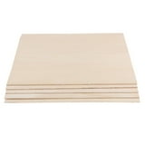 10x Wood Sheets DIY Wooden Plate Board, Unfinished Wood Board, Thin ...