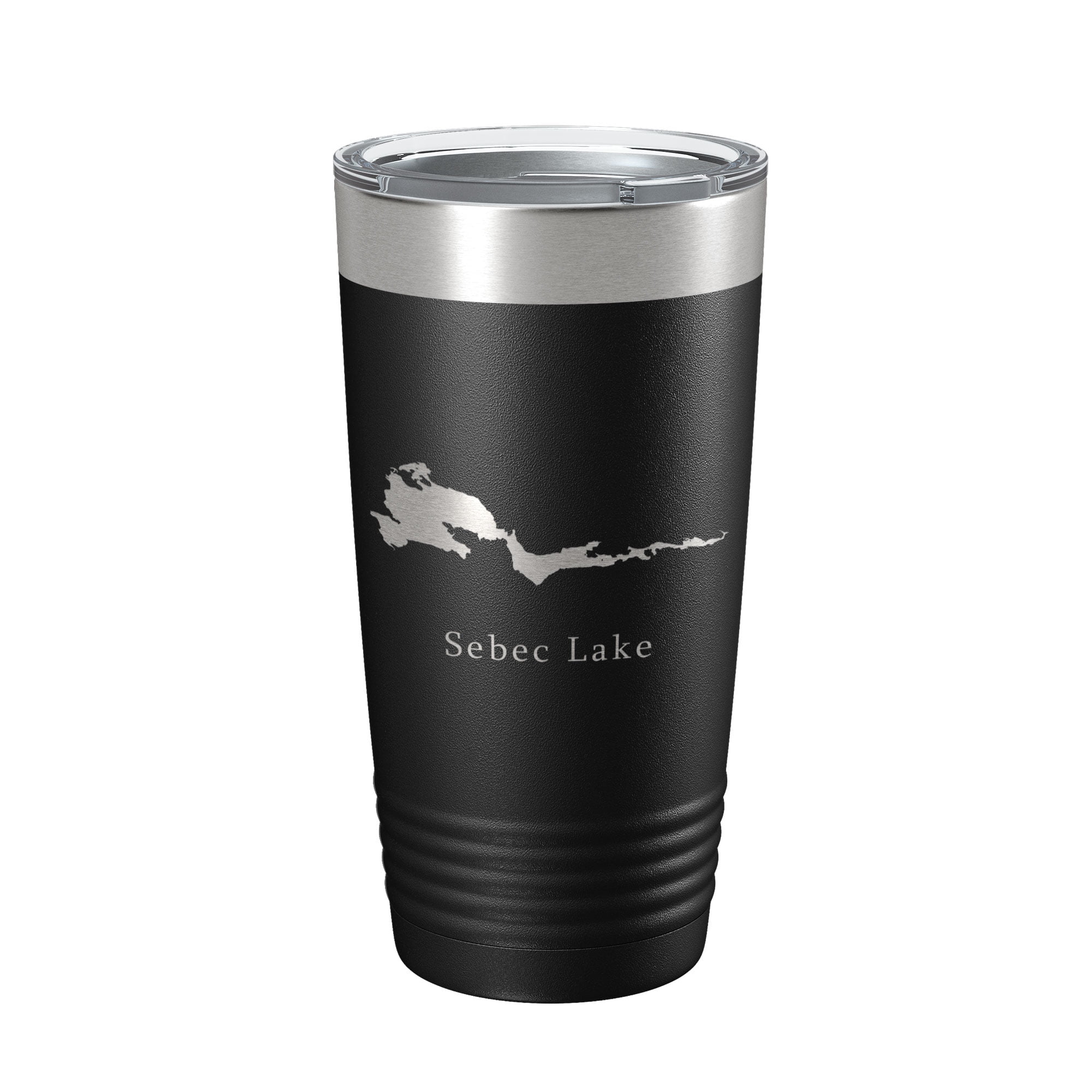 Sebec Lake Map Tumbler Travel Mug Insulated Laser Engraved Coffee Cup ...