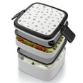 Double-Layer Bento Box 6.3×4.3×5.3in Sealed Leak-Proof Partition Is ...