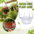 5pc Hanging Basket Water Catcher – 6 Inch Plant Saucers for Outdoors ...