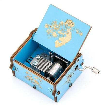 Antique Carved Wooden Hand Crank Music Box | Walmart Canada