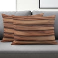 Brown Wood Board Pillow Covers Set of 4, Farmhouses Vintage Barn Theme ...