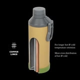 Swiss Tech Stainless Steel Insulated Water Bottle, Leakproof Chug Lid ...